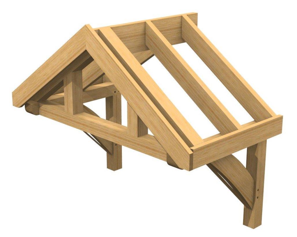 Canopy Porch - Saddle Roof | Timber Structures by Coltman Bros