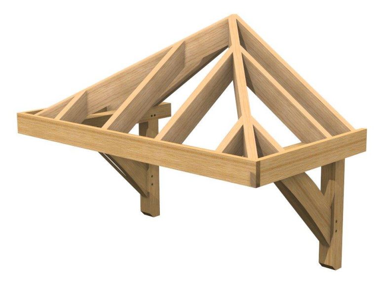 Canopy Porch - Hipped Roof | Timber Structures by Coltman Bros